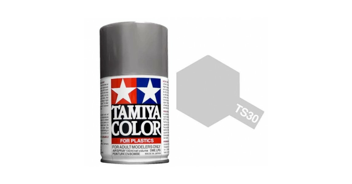 TAMIYA TS30 Aluminium Brillant Bombe peinture Maquette ou carrosserie ...