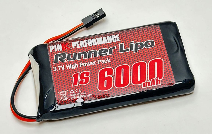 Pink Runner Batterie Tx LiPo 1S 3.7V-6000 (85x50x12mm), PP6-1S6000 ...