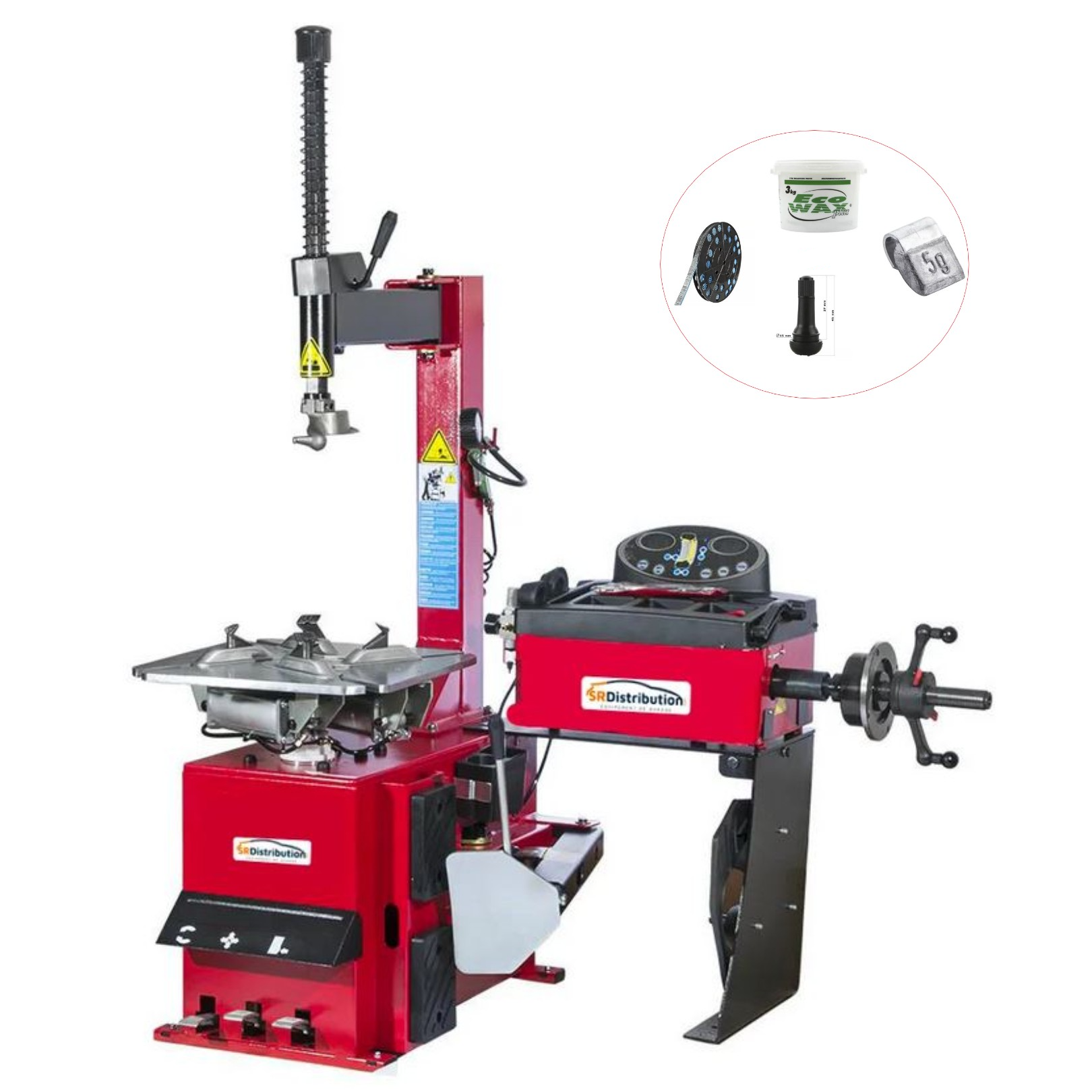 Combiné Machine démonte pneu + équilibreuse de roue 220v 380v