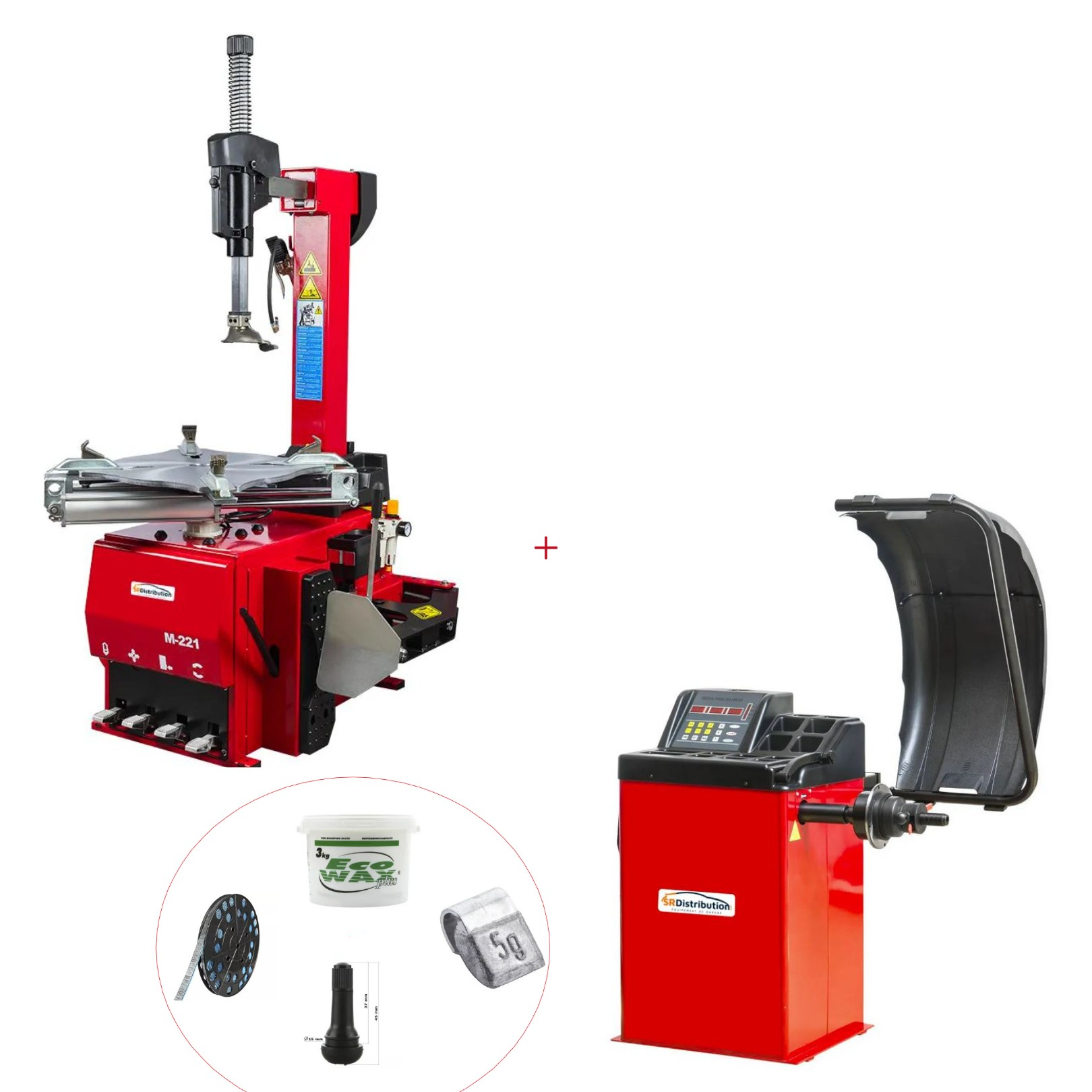 Pack Démonte Pneu Automatique Et Équilibreuse Semi Auto