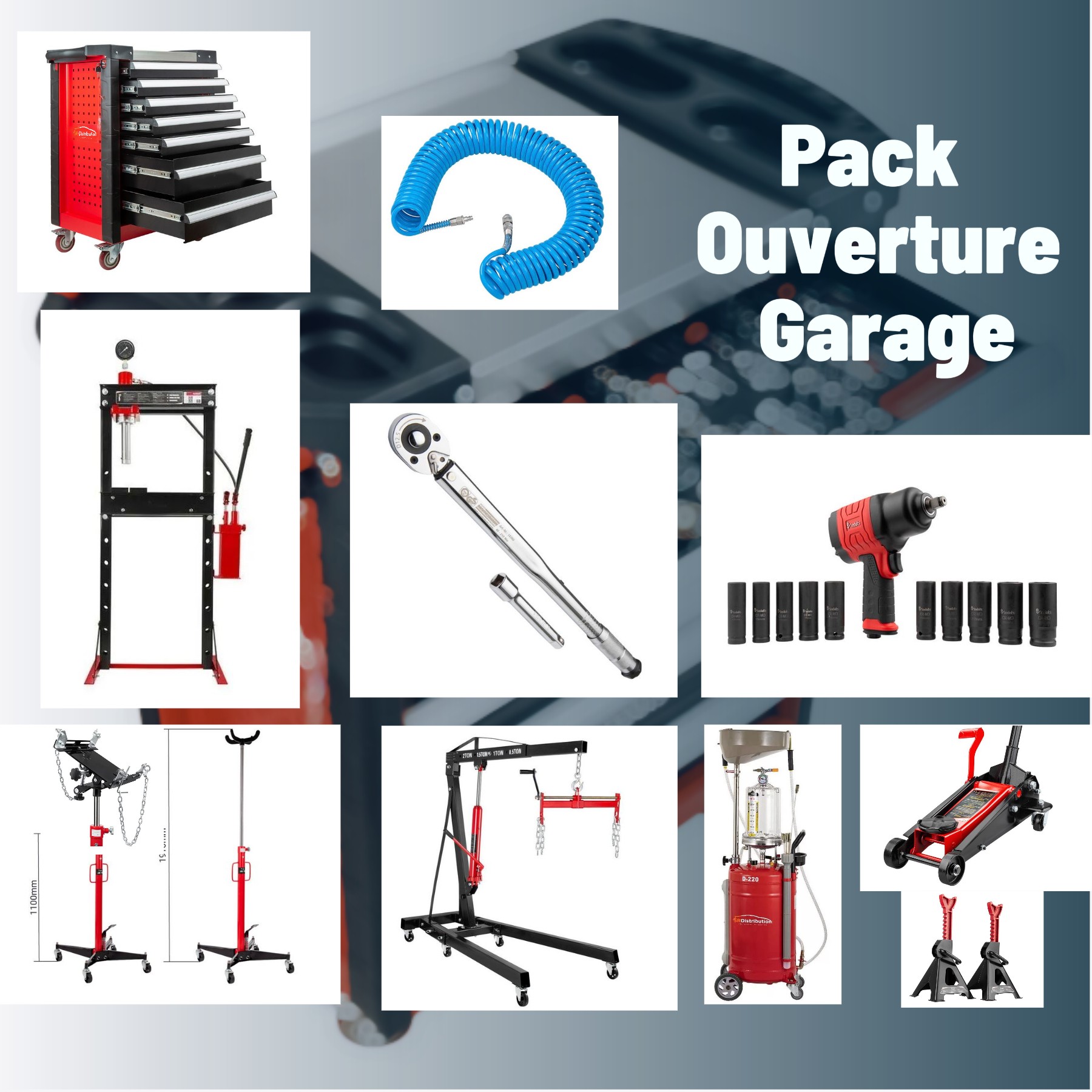 Pack ouverture pour garage automobile