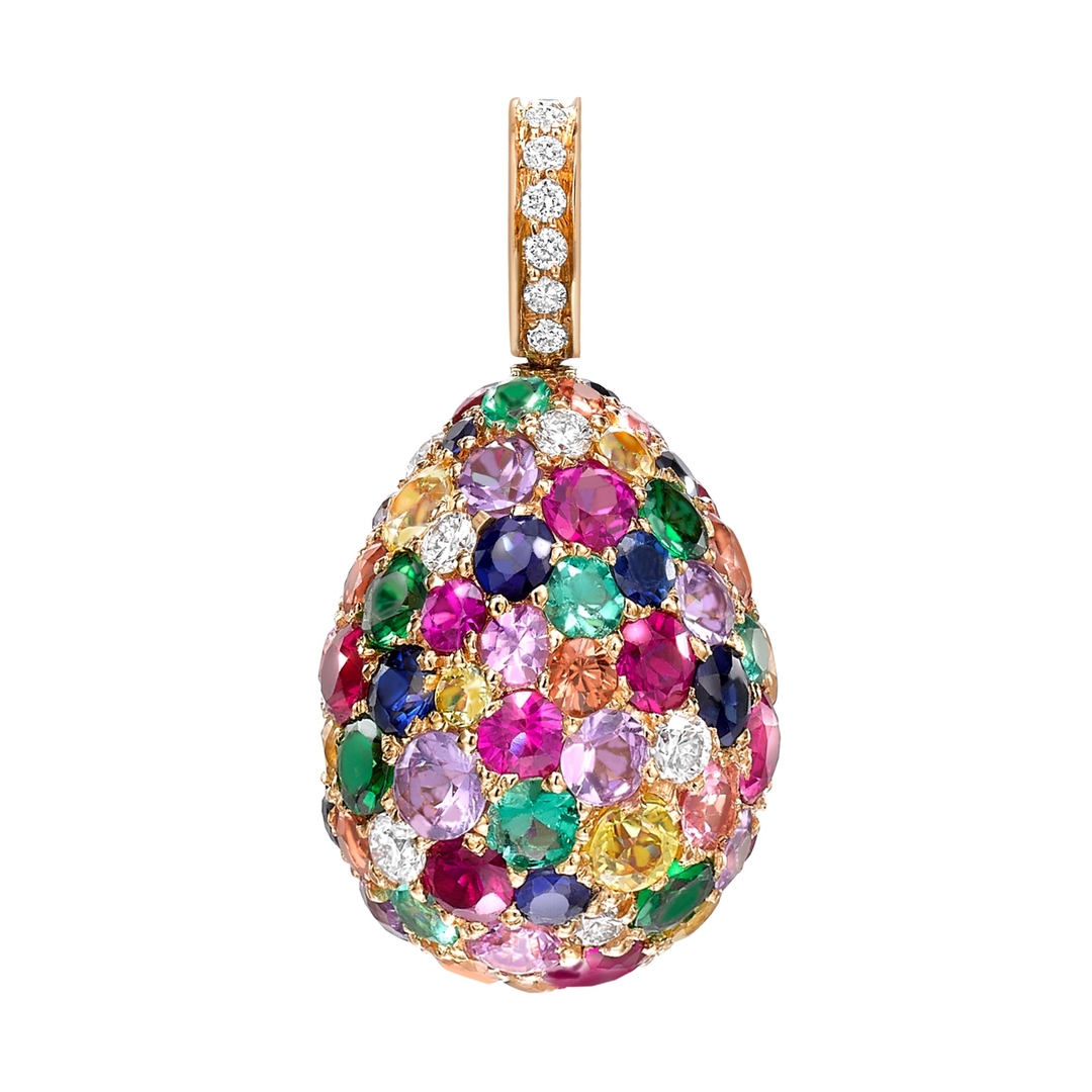 FABERGÉ EMOTION MULTI-COLOURED EGG CHARM - FABERGÉ/CHARMS - Georgia-H