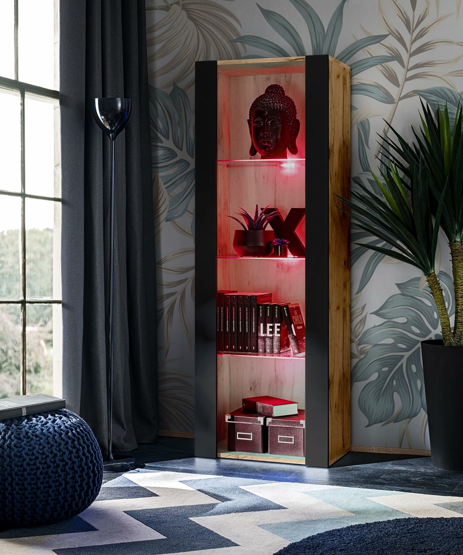 Vitrine Armoire Tivoli - Ambiance lumineuse LED RGB