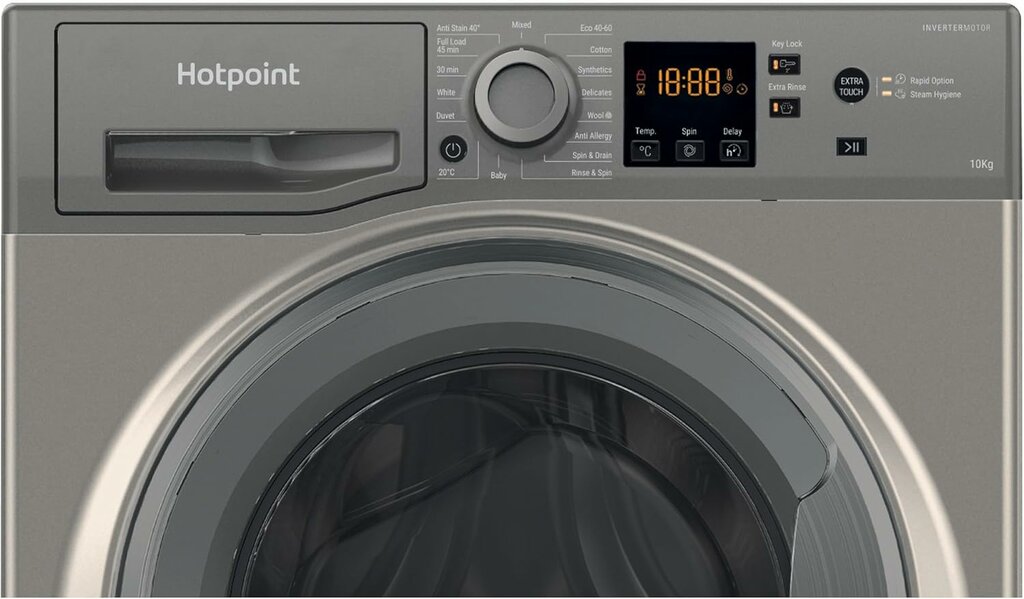 Hotpoint 10kg Washing Machine 1400rpm – Graphite UK