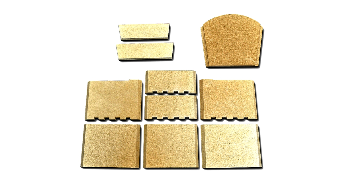 Kit intérieur vermiculite complet KORFU K1450 - FRANCO BELGE/Briques ...