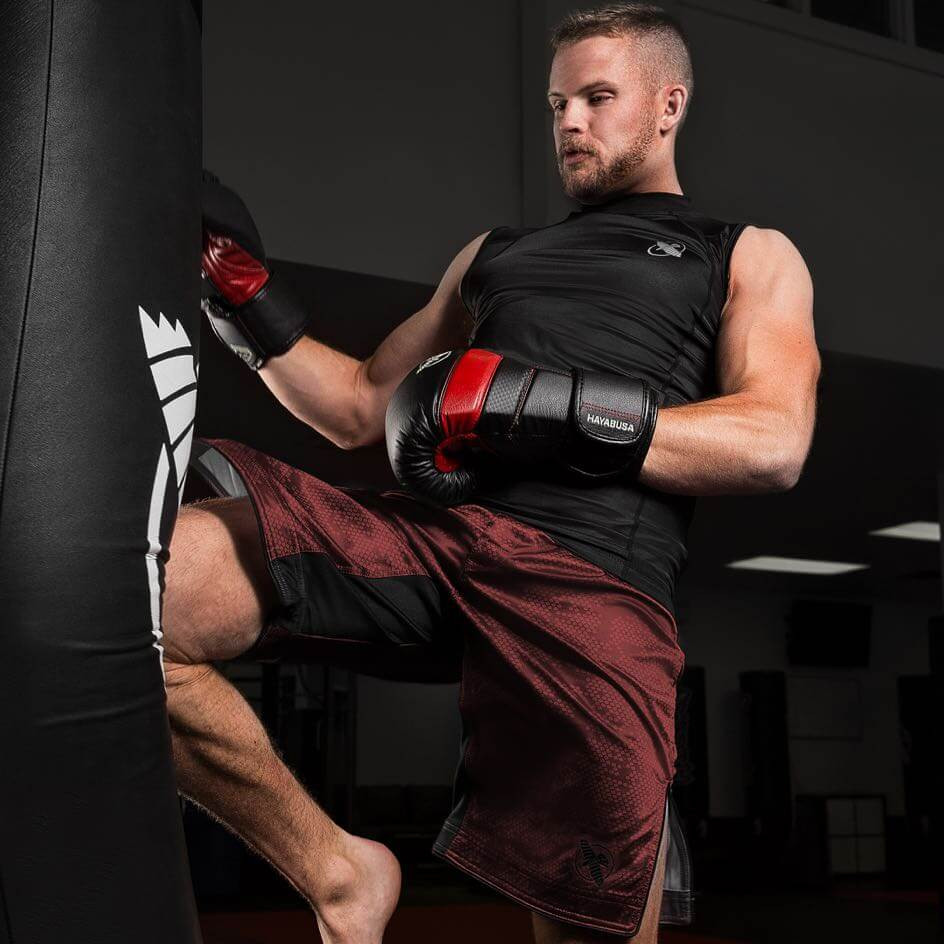 Fightshort Hayabusa Hexagon Bordeau - MMA - lecoinduring