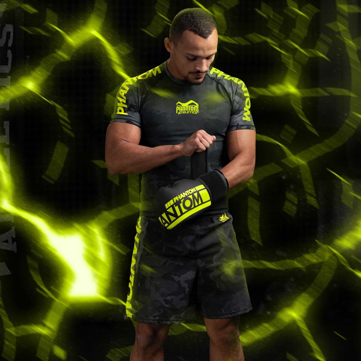 Fightshort MMA Phantom Athlétics EVO Neon - lecoinduring