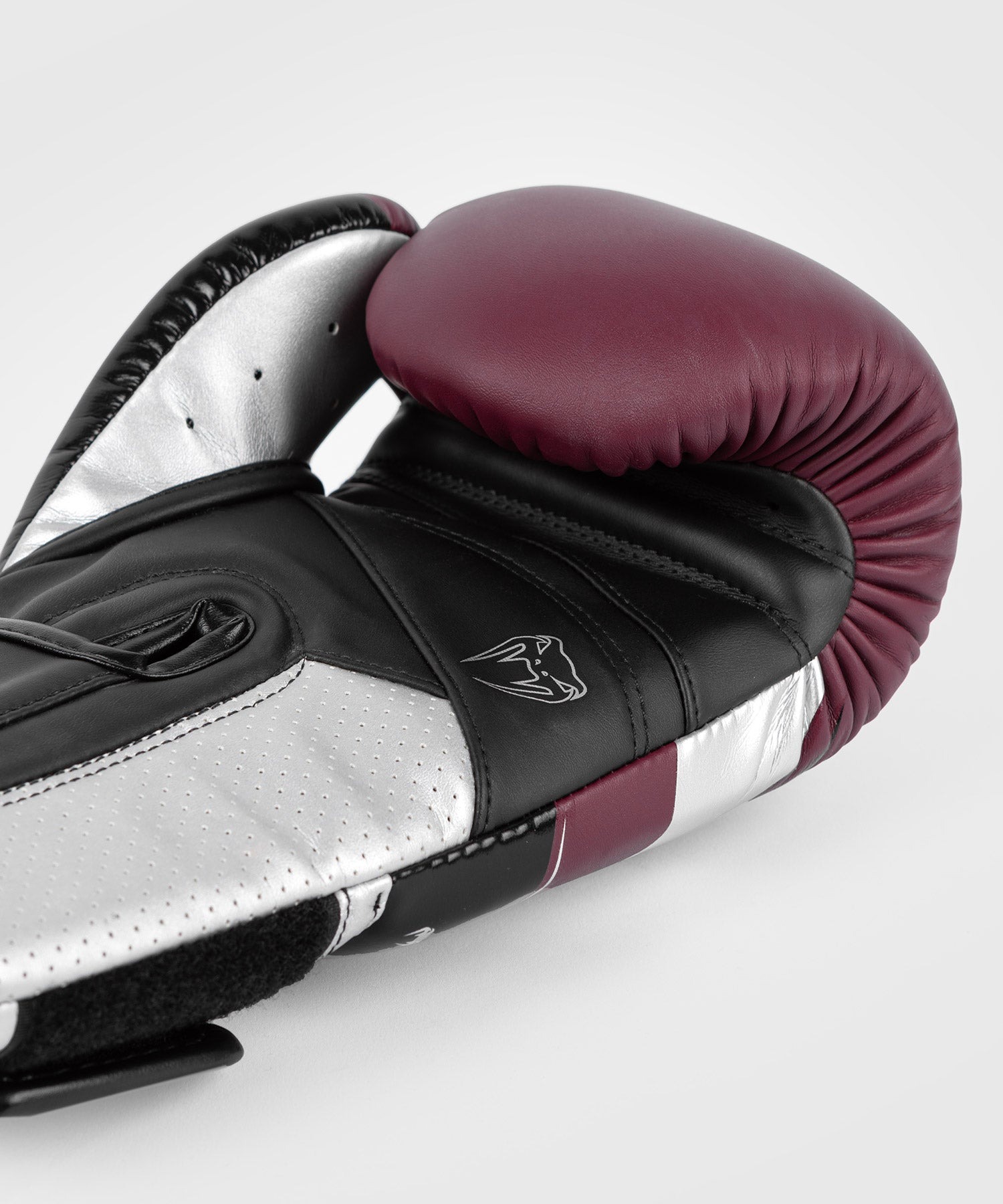 Gants de boxe Venum Élite EVO Rouge - Bordeaux - Argent