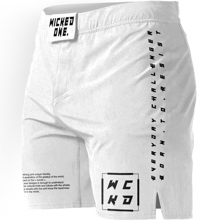 Fightshort Wicked One Score - Blanc - Shorts MMA - lecoinduring