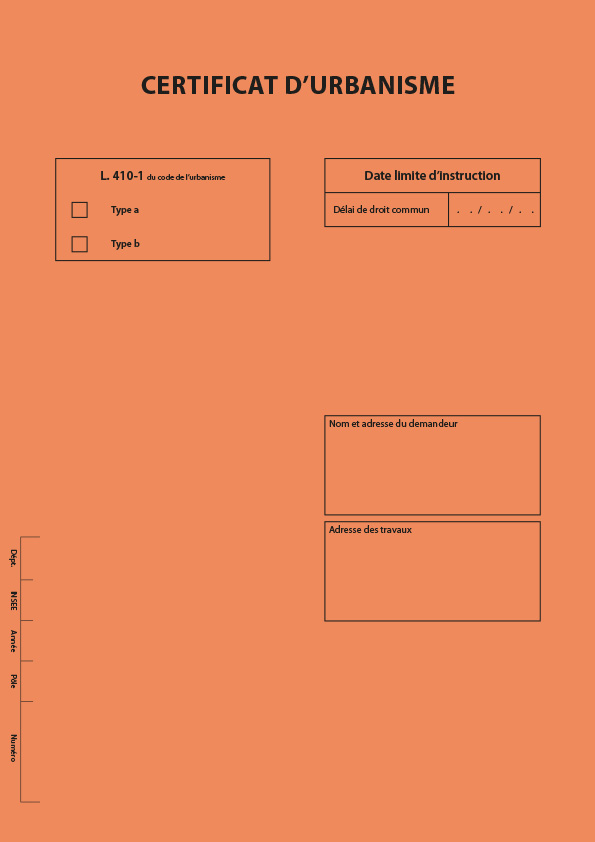 Dossier de classement pour certificat d'urbanisme Var 83
