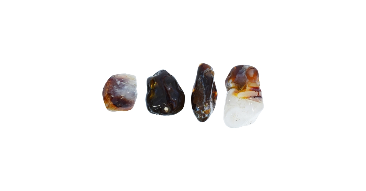 Agate de feu pierre roulée de 20 à 30mm