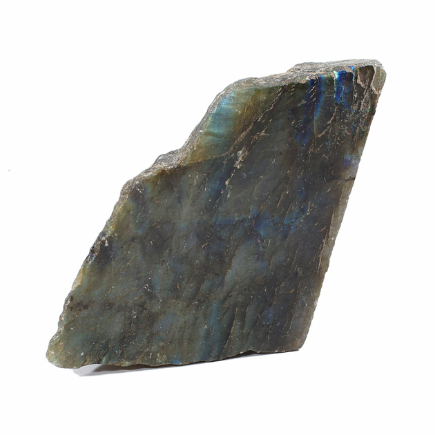 Pièce unique Labradorite 1 face polie en bloc brut forme libre à poser de 360g - PIERRES ROULÉES ...