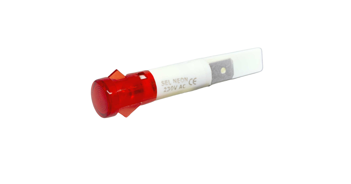 Voyant lumineux rouge 220V 9mm cosses - Voyant/Voyant lumineux 220V ...