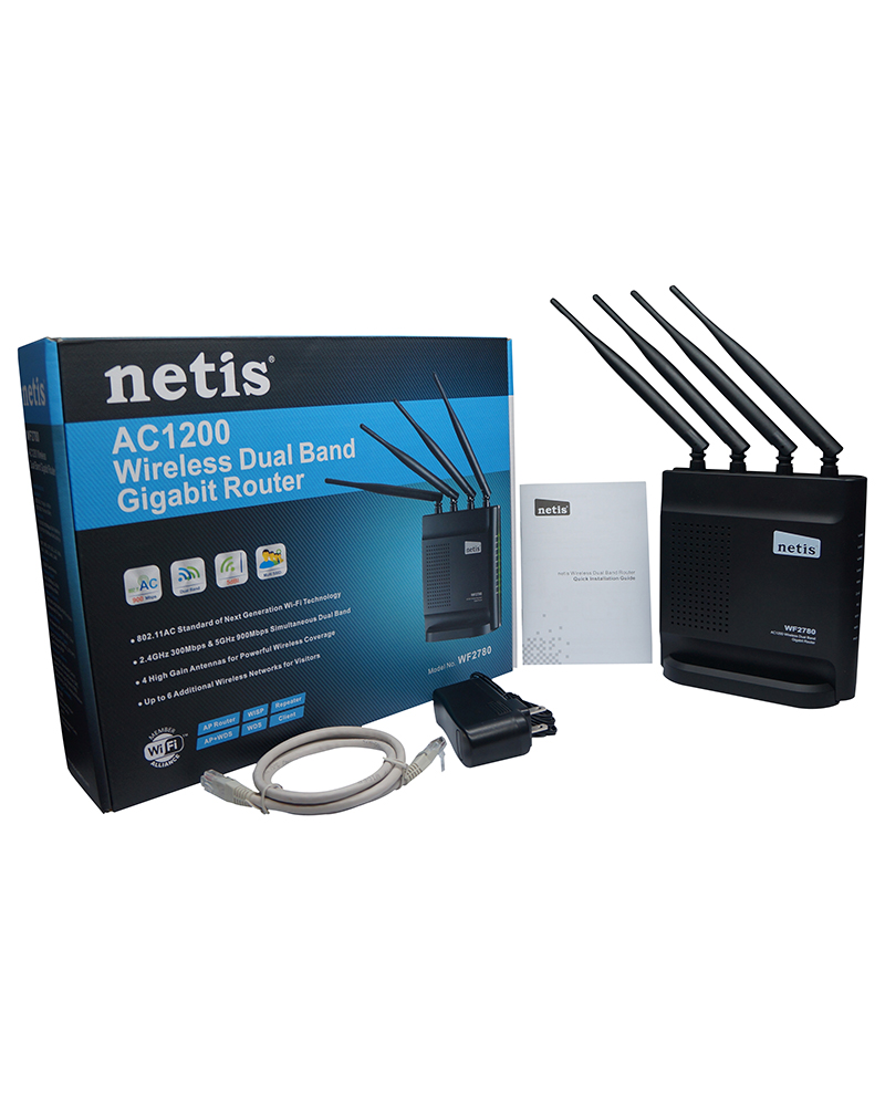 Routeur NETIS WF2780 Wi-Fi AC1200 - infinytech-reunion