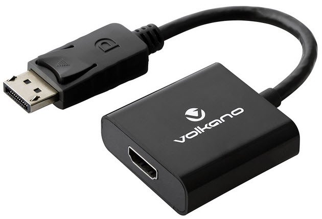 Adaptateur VOLKANO DP Mâle vers HDMI Femelle 4K Noir - infinytech-reunion