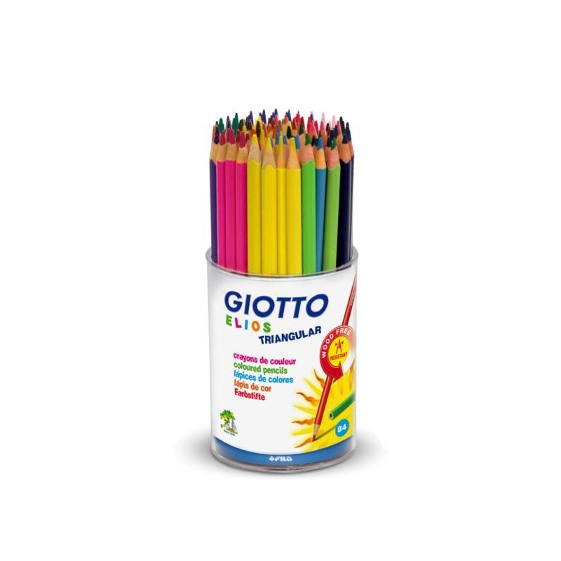 Pot de 84 crayons de couleur GIOTTO Elios - infinytech-reunion