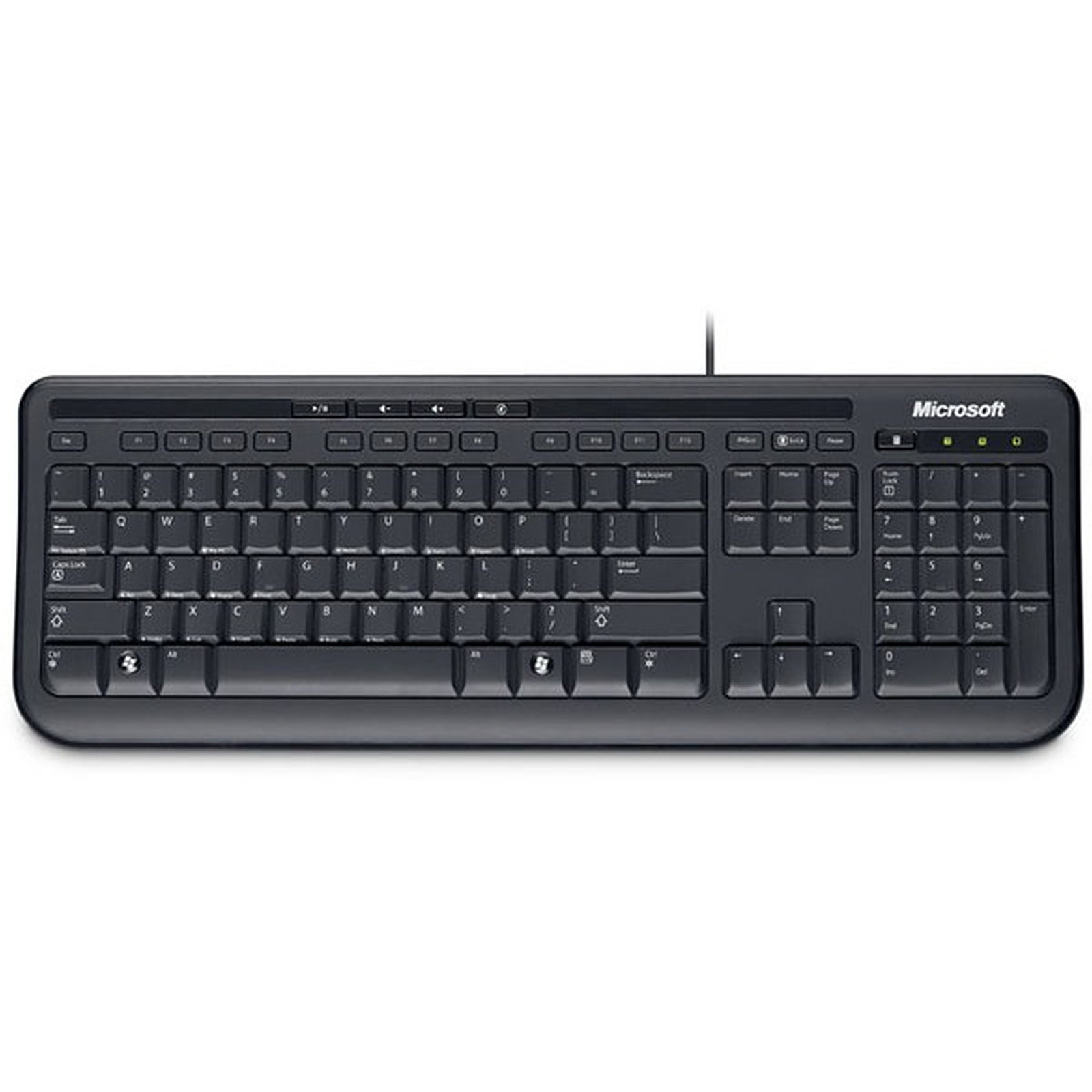 Clavier MICROSOFT Wired Keyboard 600 - infinytech-reunion