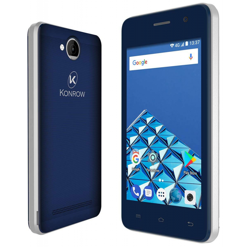 Smartphone KONROW Easy One 4" 4G Bleu - infinytech-reunion