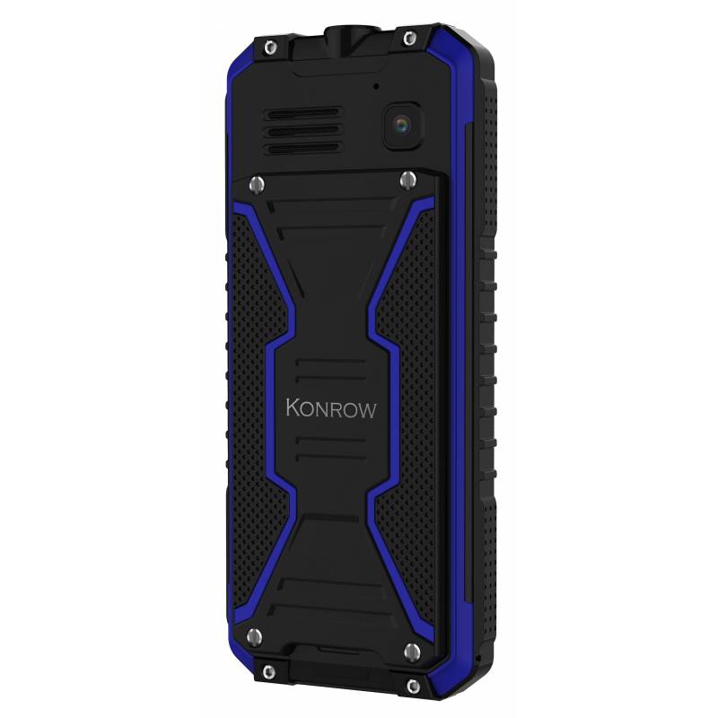 GSM KONROW Stone Pro 2,4" IP68 Noir/Bleu - infinytech-reunion