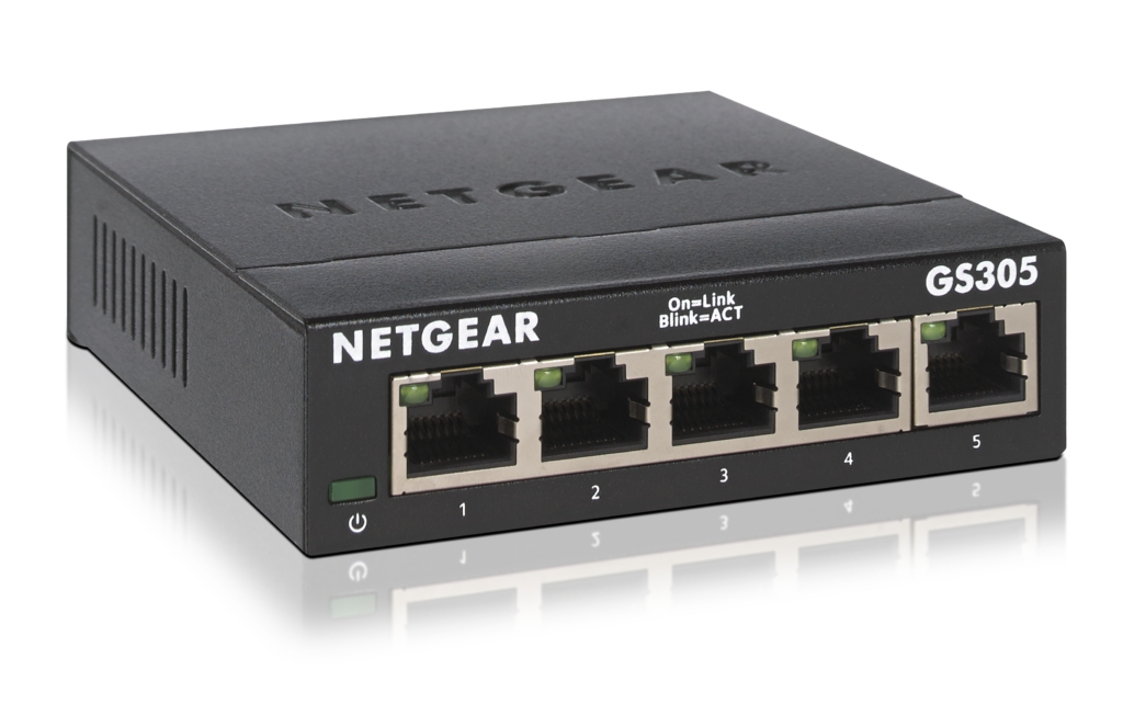 Switch NETGEAR GS305-300PES 5 Ports Gigabit - infinytech-reunion