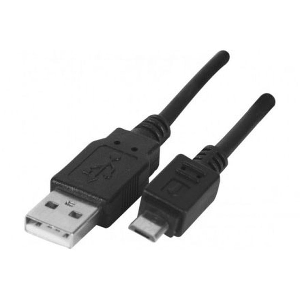 Câble APM 570310 USB Mâle vers Micro USB Mâle 2m Noir - infinytech-reunion