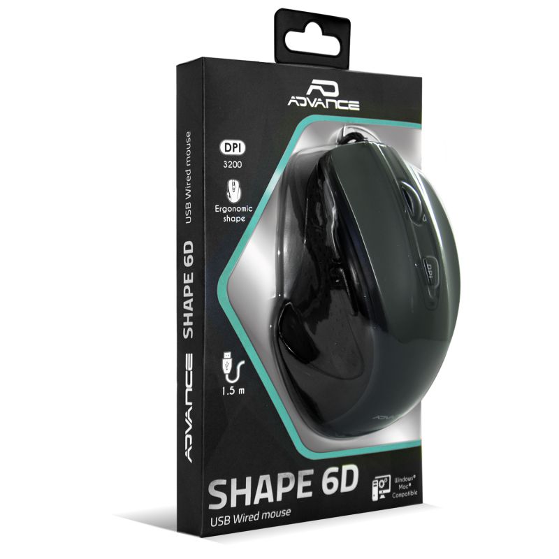 ADVANCE Shape 6D Filaire Noire - infinytech-reunion