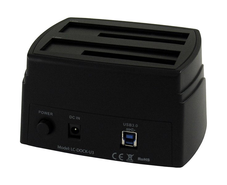 Station d'accueil LC-POWER Dock U3 SATA/SSD 2.5 et 3.5 - infinytech-reunion