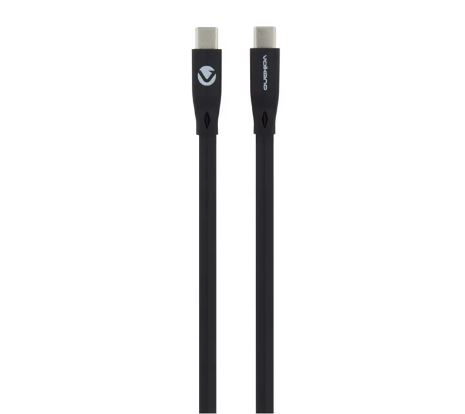 Câble slim VOLKANO VK-20227-BK USB-C Mâle Mâle 1,2m Noir - infinytech-reunion