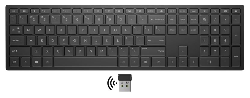 Clavier HP 600 Pavilion ACE98AA Sans Fil Noir - infinytech-reunion