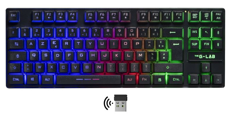Clavier G-LAB Keyz Caesium TKL WL RGB Sans Fil - infinytech-reunion
