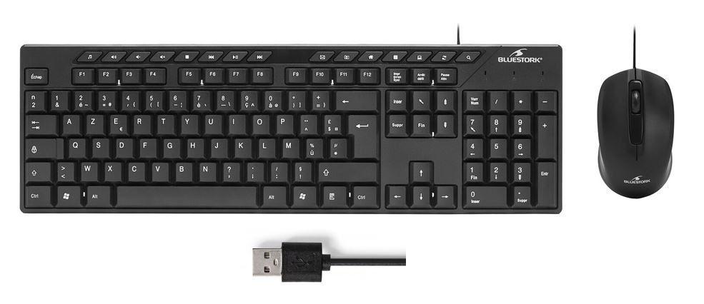 BLUESTORK Média Office Filaire Noir - infinytech-reunion