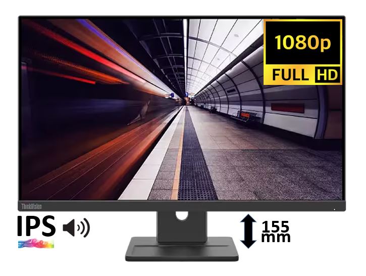 LENOVO ThinkVision T24-30 63EDMAT2EU 23,8" VGA HDMI DP - infinytech-reunion