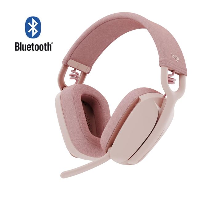Casque micro LOGITECH Zone Vibe 100 Bluetooth Rose - infinytech-reunion
