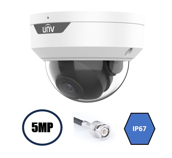 Caméra extérieure dôme UNIVIEW UAC-D125-AF28M 5MP BNC - infinytech-reunion