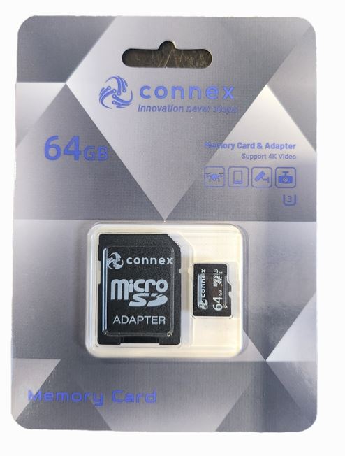 Micro SDXC CONNEX U3 64Go - infinytech-reunion