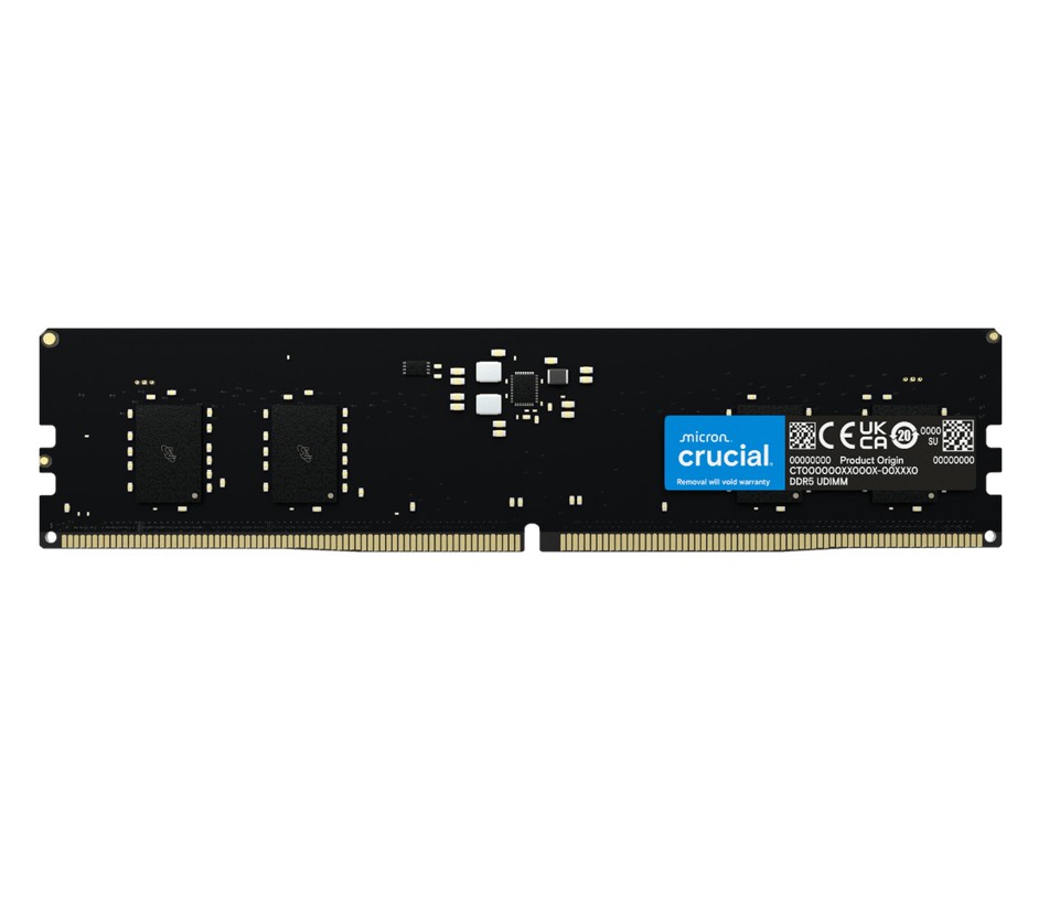 DIMM CRUCIAL Classic 32Go DDR5 4800MHz Noir - infinytech-reunion