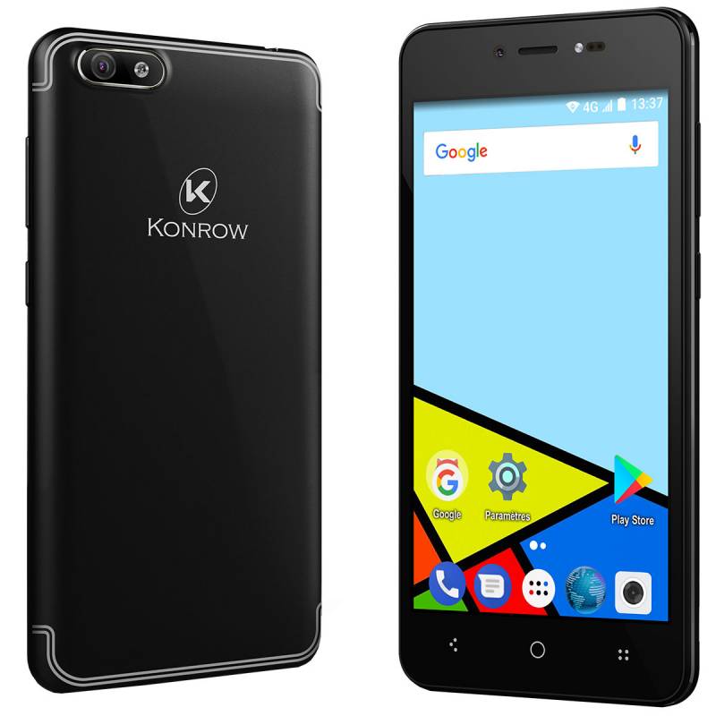Smartphone KONROW Easy Feel 5" 4G Noir - infinytech-reunion