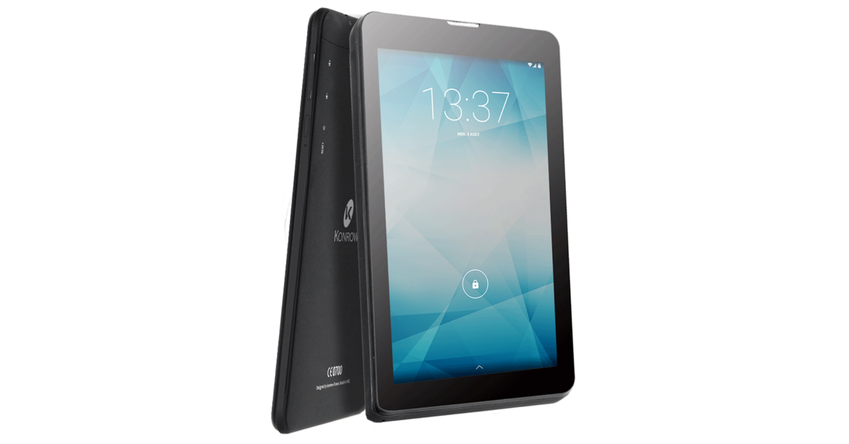 Tablette tactile KONROW K-TAB 702 x 7" 3G Noire- infinytech-reunion