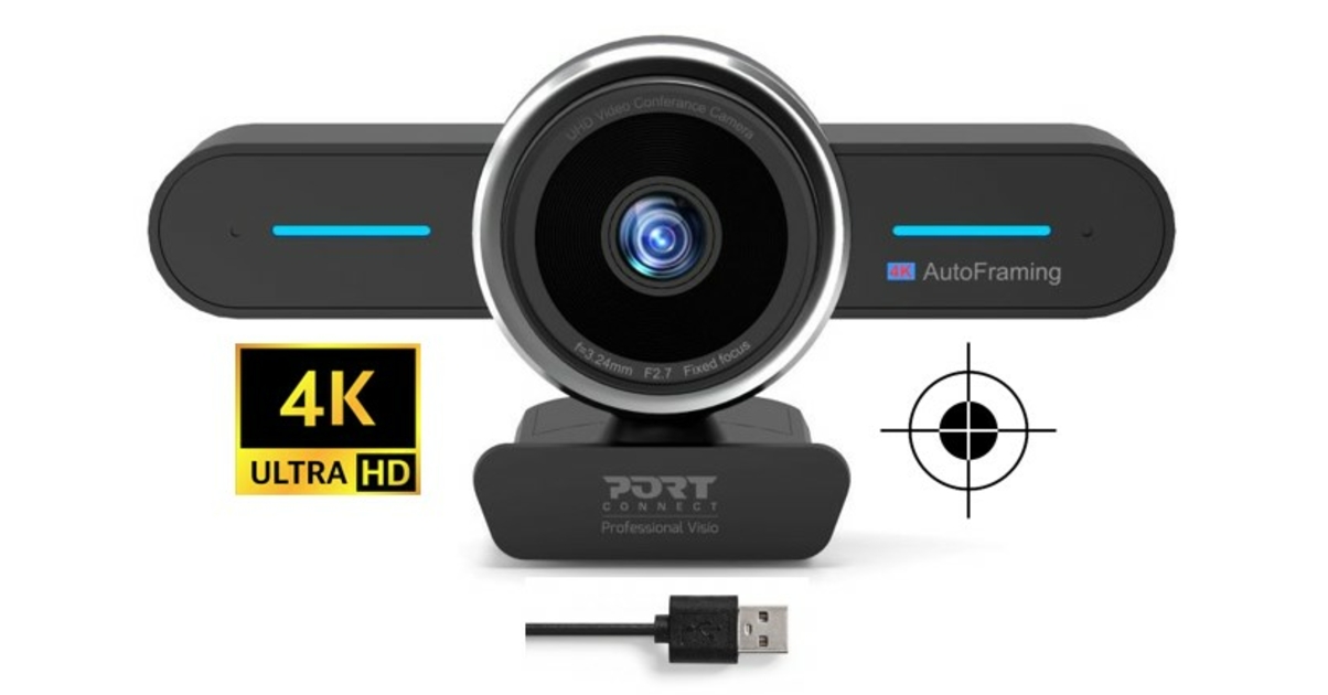 Webcam PORT DESIGNS 902003 4K - infinytech-reunion