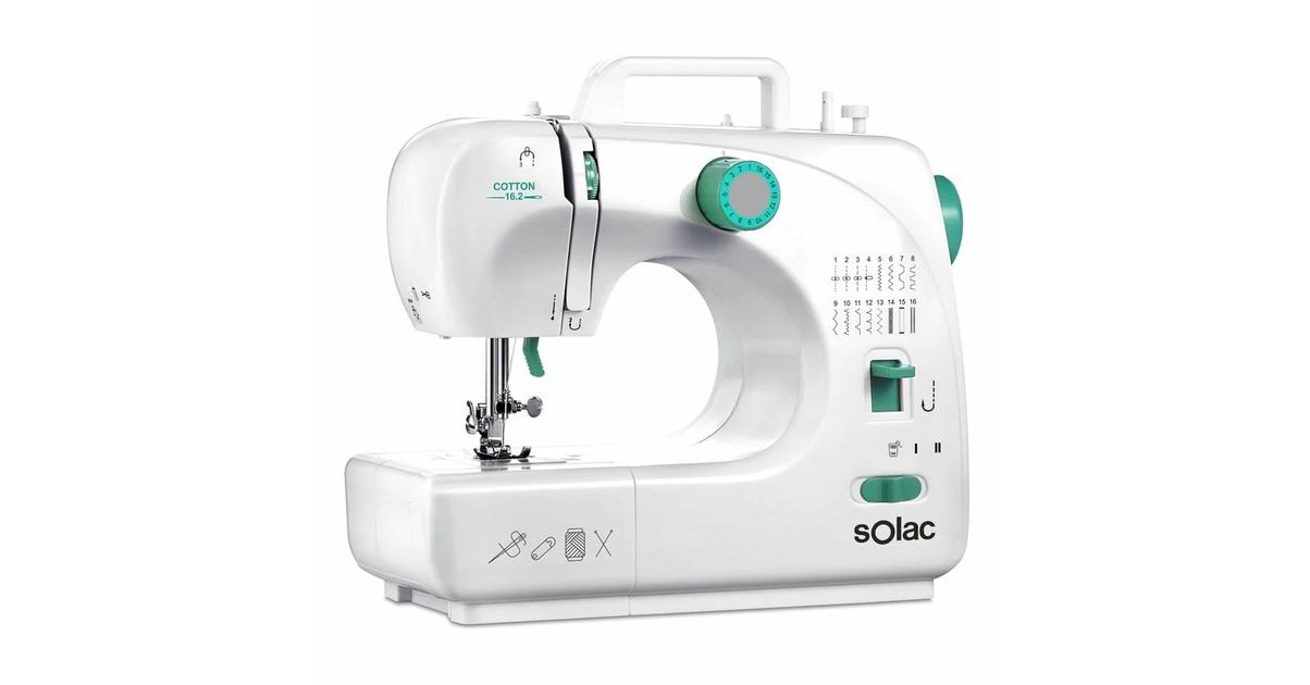 Machine à coudre SOLAC SW8231 Coton 16.2 - infinytech-reunion