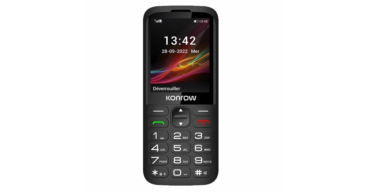 GSM KONROW Senior 280 Noir - infinytech-reunion