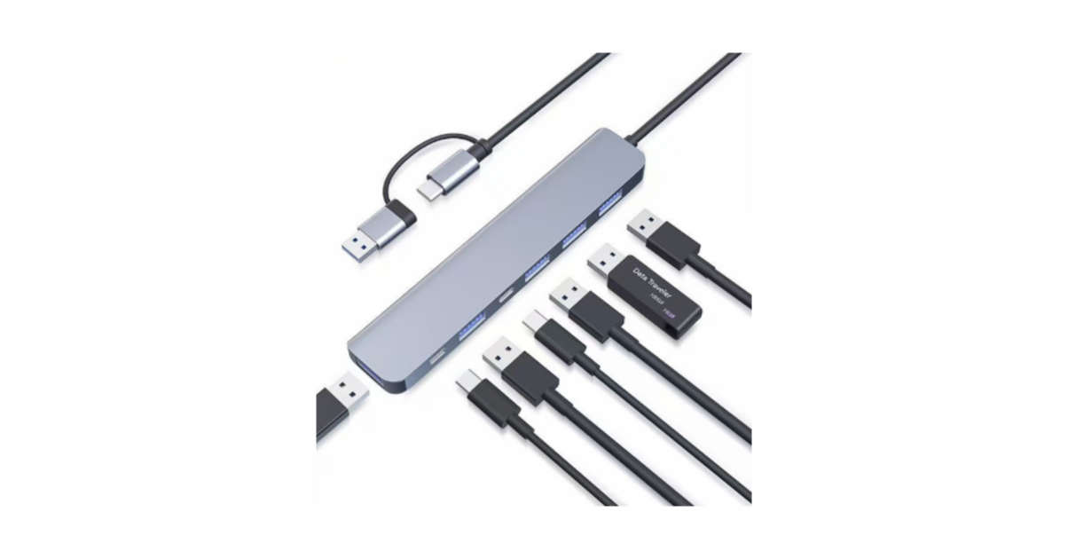 Hub USB et USB-C VORTEX 7 Ports - infinytech-reunion