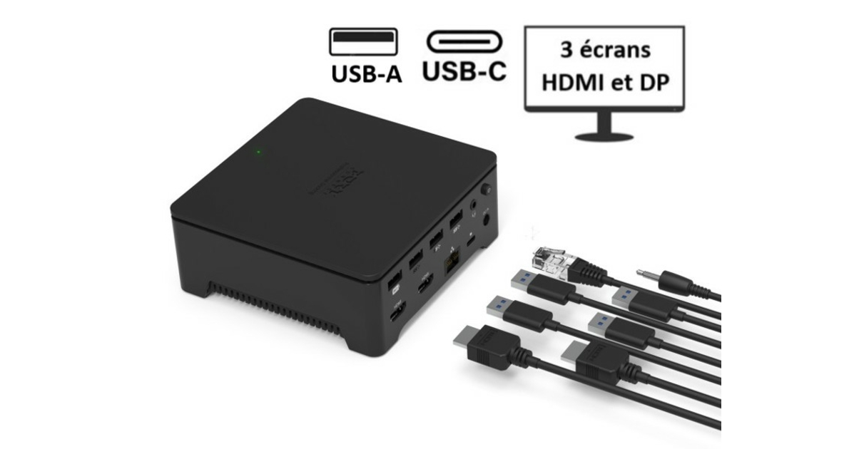 Station d'accueil USB-A et USB-C PORT DESIGNS 901908-W-EU - infinytech ...