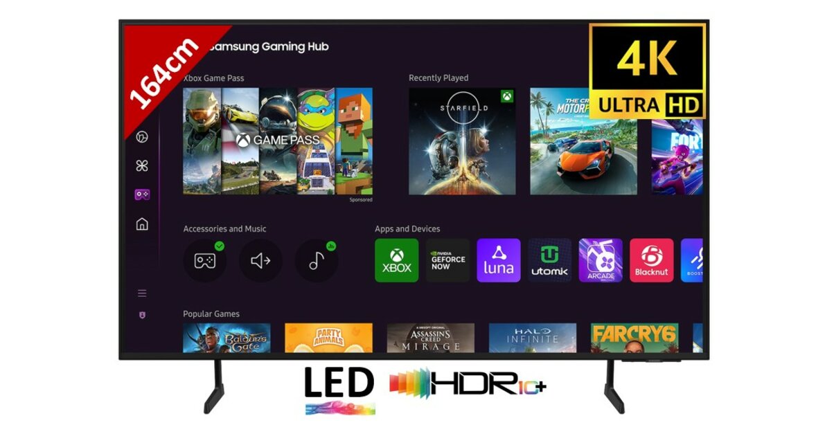 TV LED SAMSUNG TU65DU7105KXXXC 65" 164cm 4K - infinytech-reunion