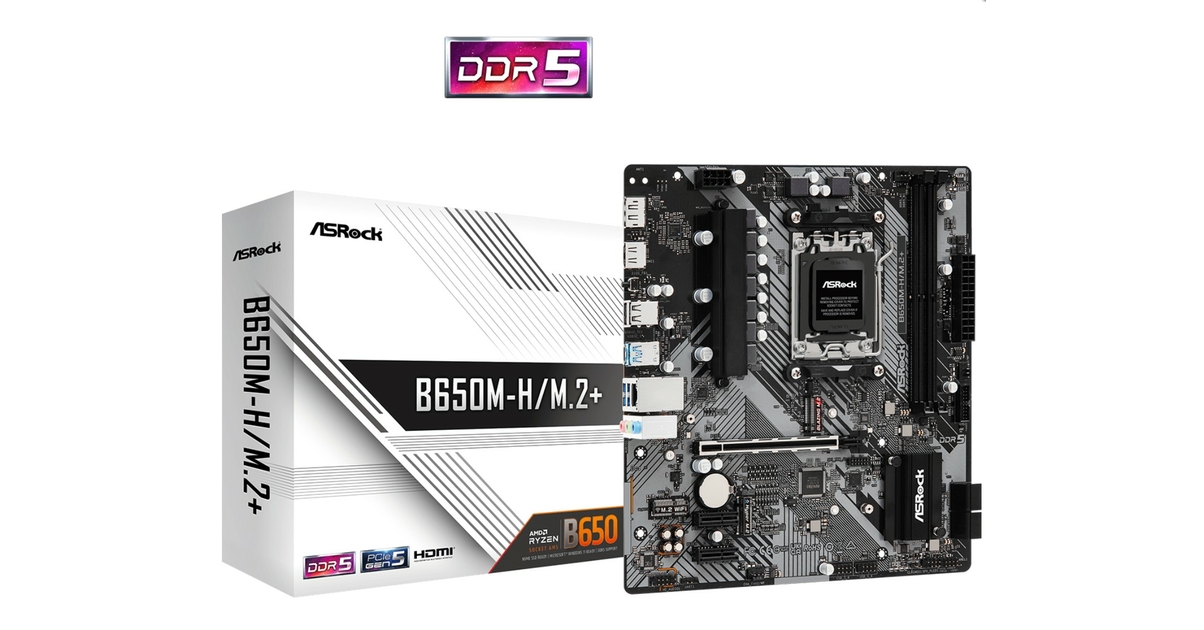 ASRock B650M-H/M.2+ (m-ATX) - infinytech-reunion