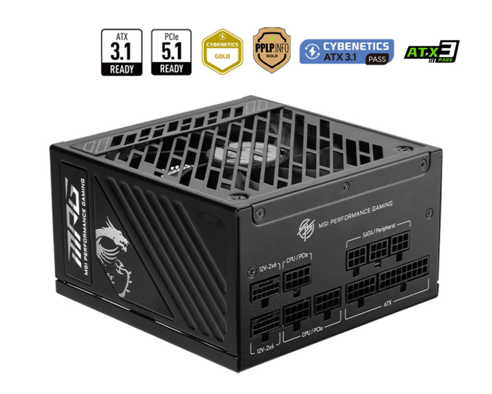 MSI MPG A1000GS PCIe5 1000W Noir - infinytech-reunion