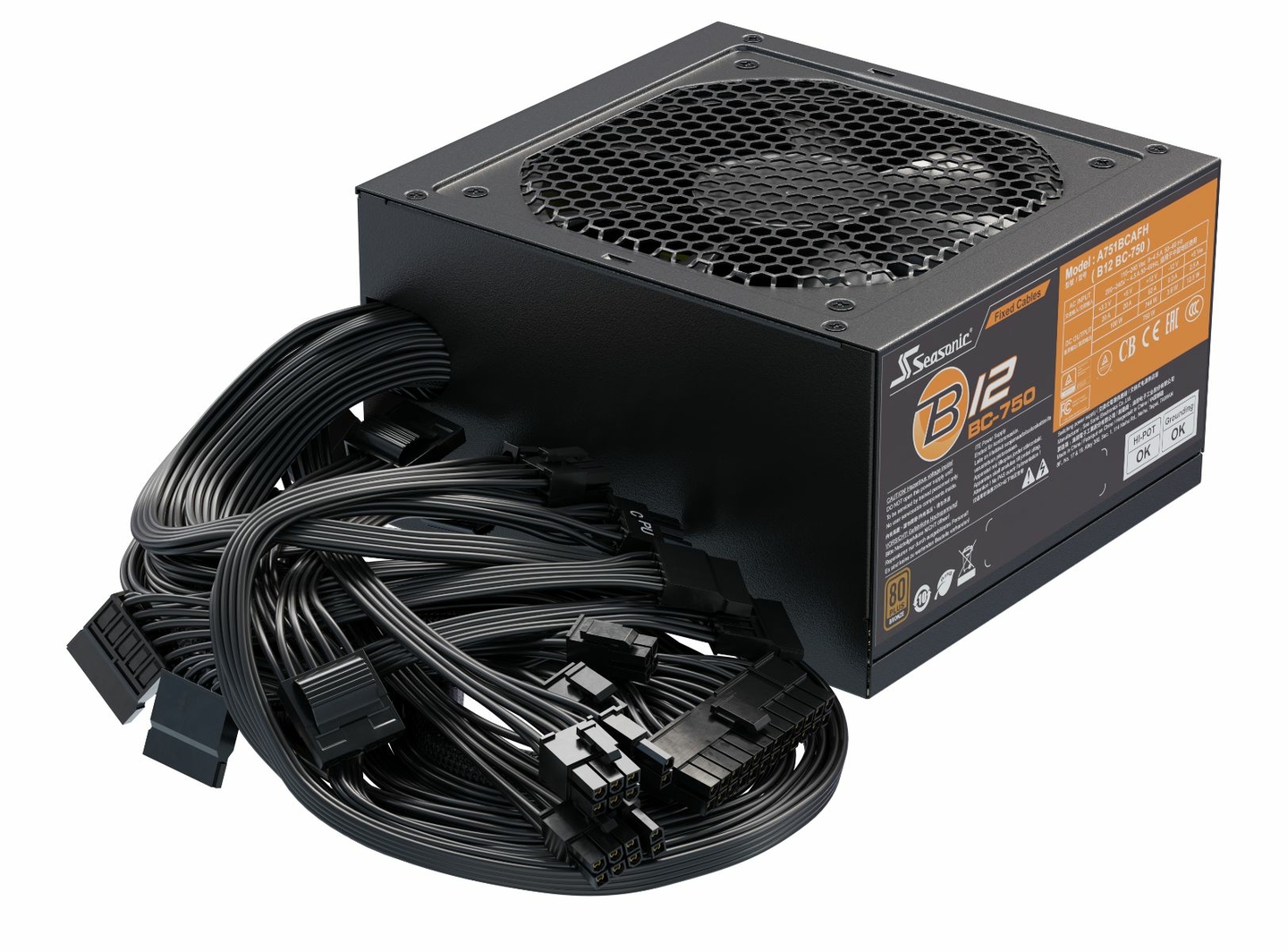 Alimentation SEASONIC BC12 750W 80Plus Bronze - infinytech-reunion