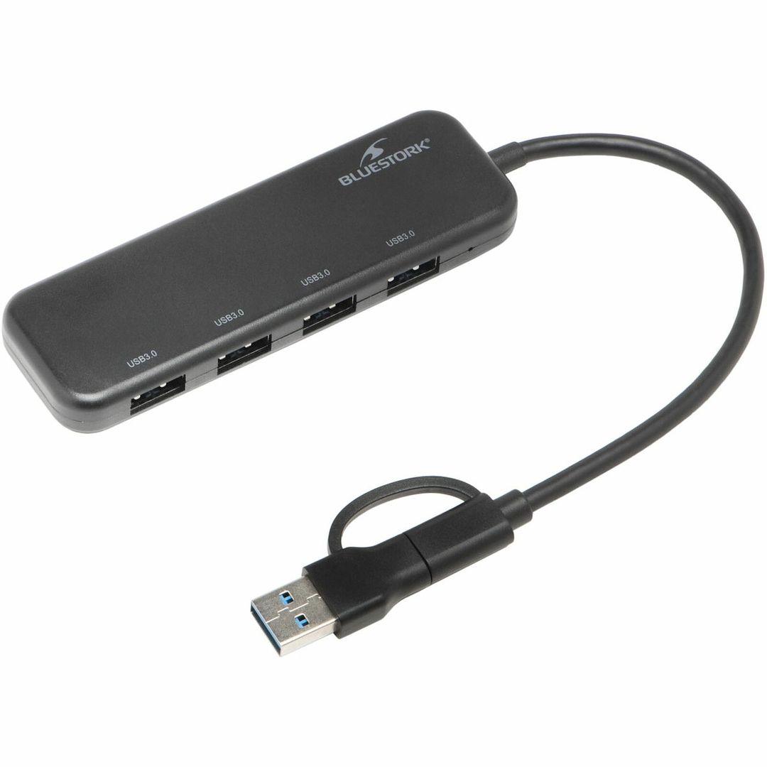 Hub USB-A et USB-C BLUESTORK First 4 Ports USB 3.0 - infinytech-reunion