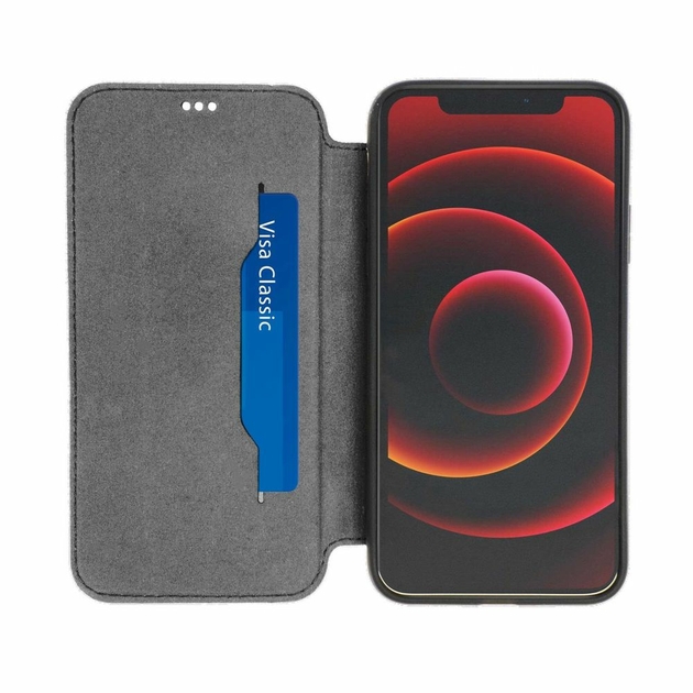 Etui folio cuir noir AKASHI pour iPhone 12 Mini - infinytech-reunion