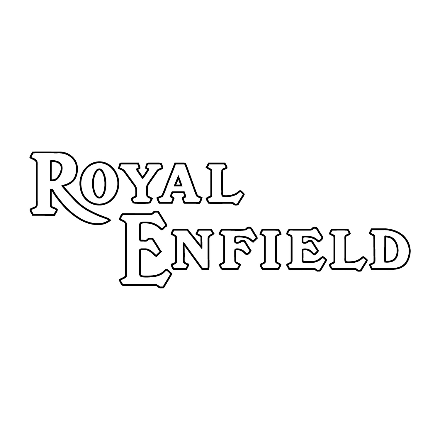 Stickers Royal Enfield vintage - Autocollant Royal Enfield moto